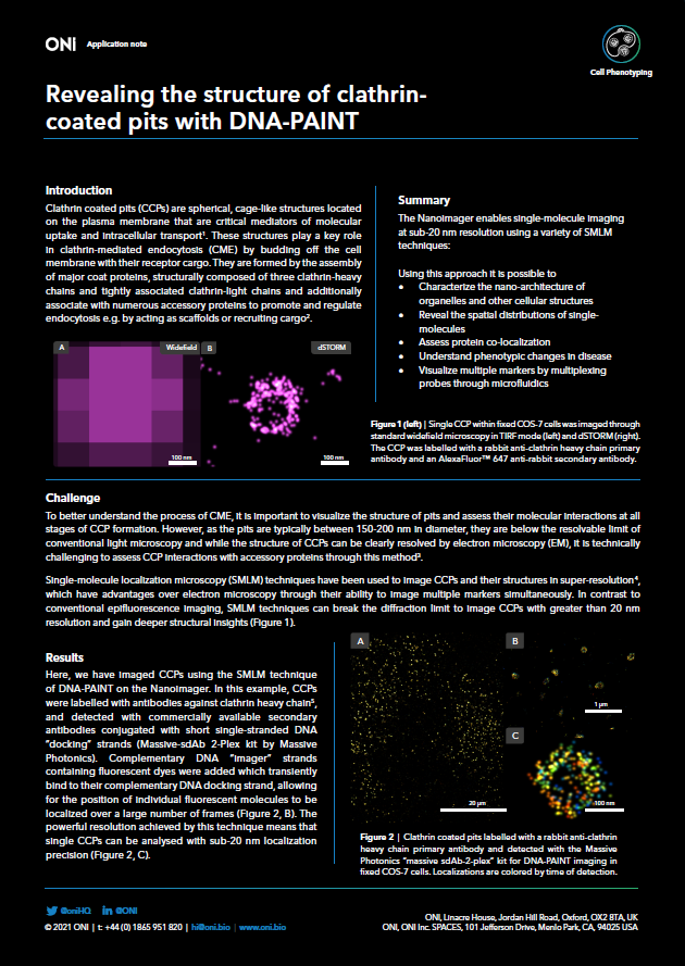 DNA-PAINT microscopy | ONI